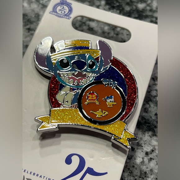 Disney | Accessories | Disney Stitch Pin Pin Trading 25th Anniversary ...